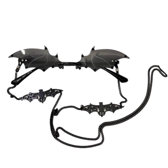 Dark Heaven | Accessories | Black Bat Wings Shape Gothic Sunglasses Bat ...